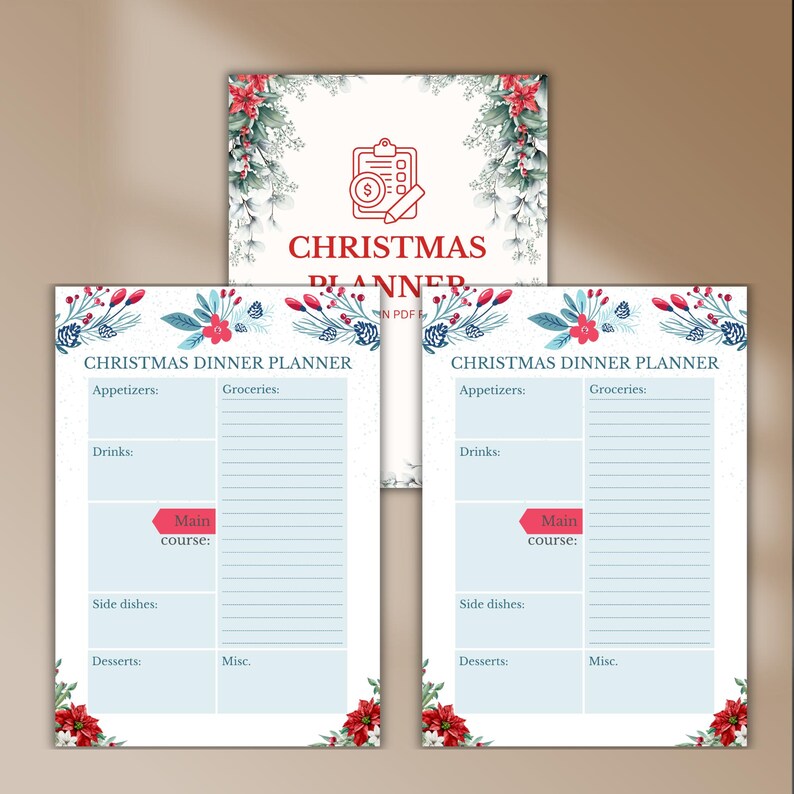 2025 Christmas Planner Printable, Holiday Gift Budget (PDF) - Etsy