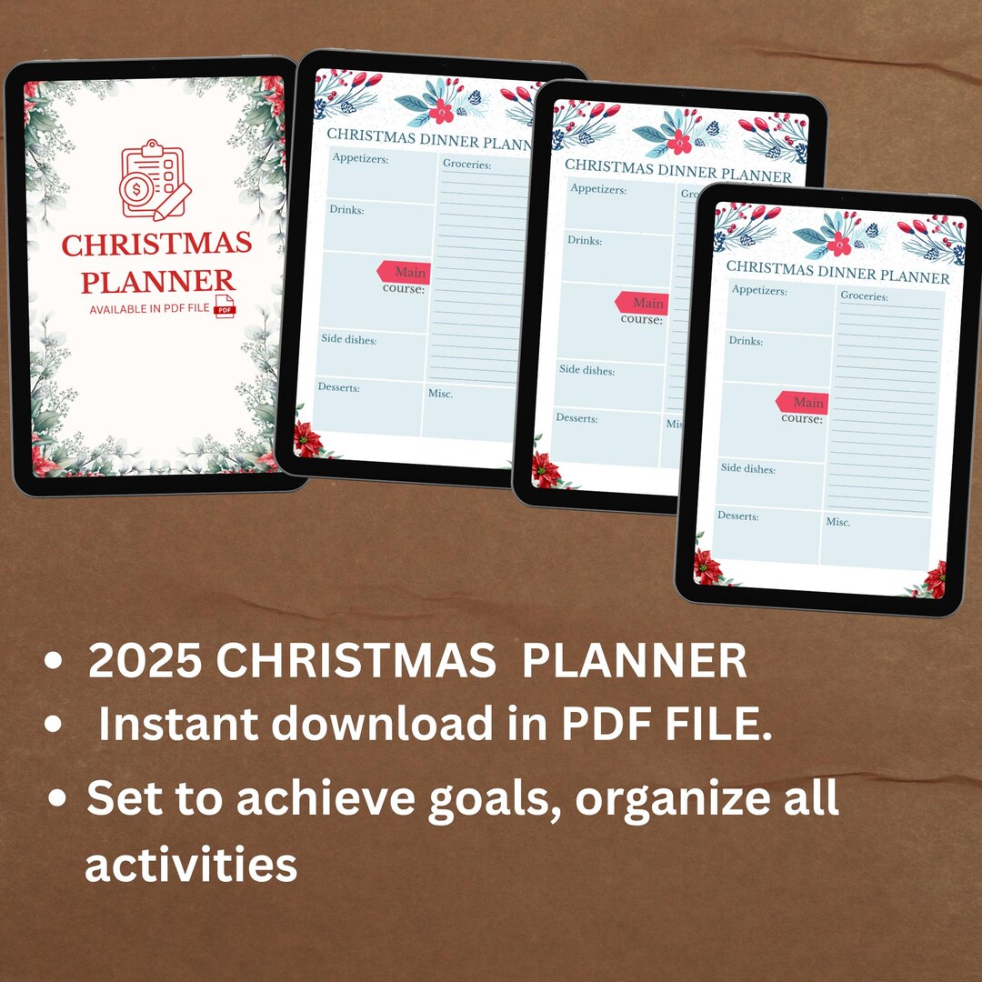 2025 Christmas Planner Printable, Holiday Gift Budget (PDF) - Etsy