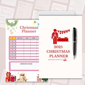 2025 Christmas Planner: Holiday Budget, Gift List (printable PDF ...