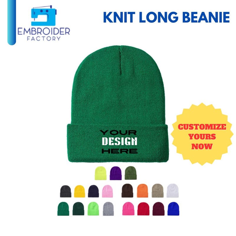 Neon Cotton Beanie - Etsy