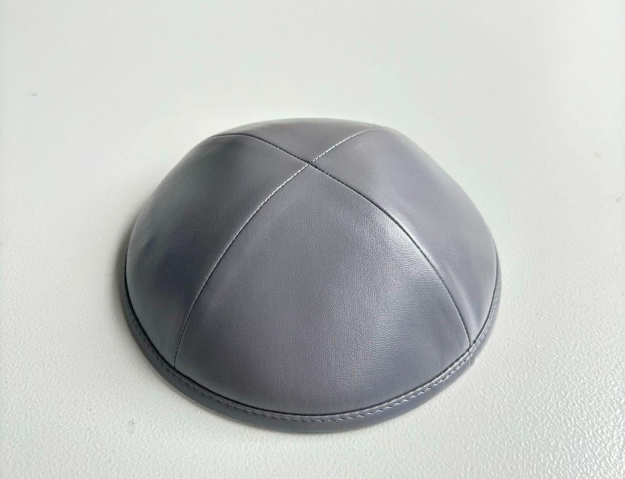 Leather Kippah With Customization, Personalization Available-name, Logo ...