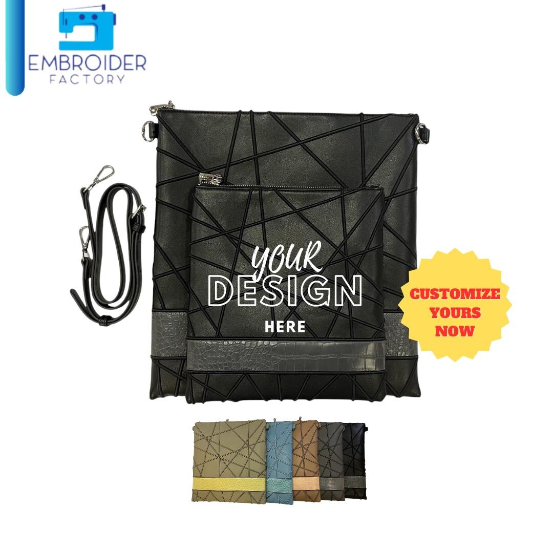 Deluxe Size Tallit and Tefillin Bag Set With Crosshatching With ...