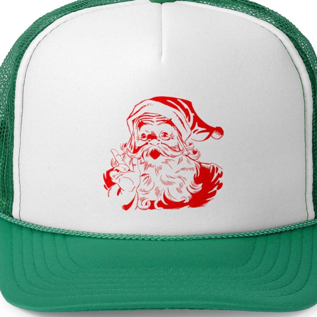 VINTAGE SANTA Trucker Caps - Etsy