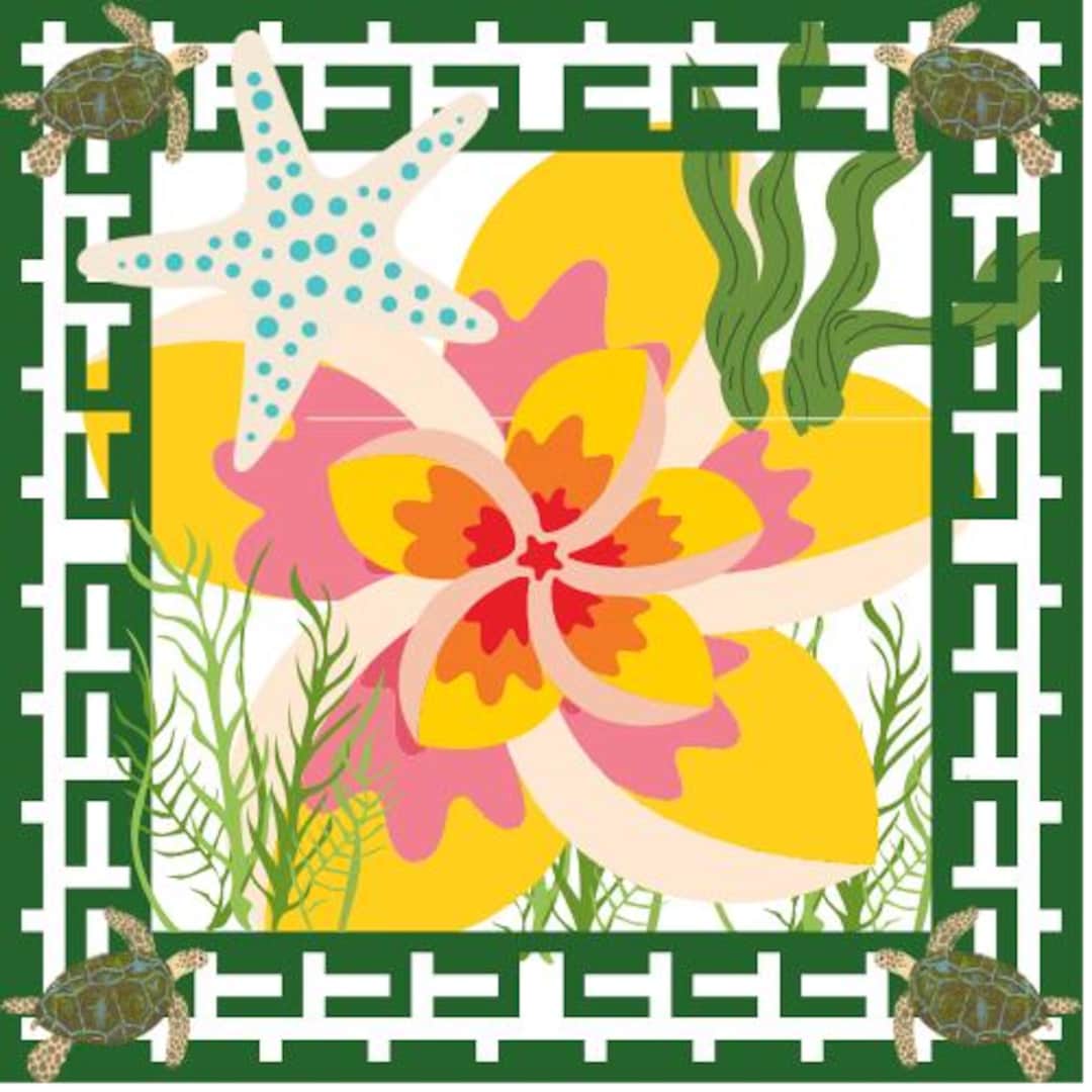 MAHJONG BEACH Mat Game Square Cover, Trendy Game Entertaining ...