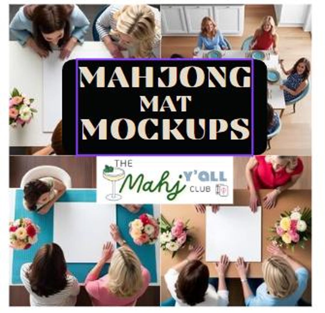 MAHJONG MOCK UP for Mats Use Your Design to Sell Your Mats Marketplace ...