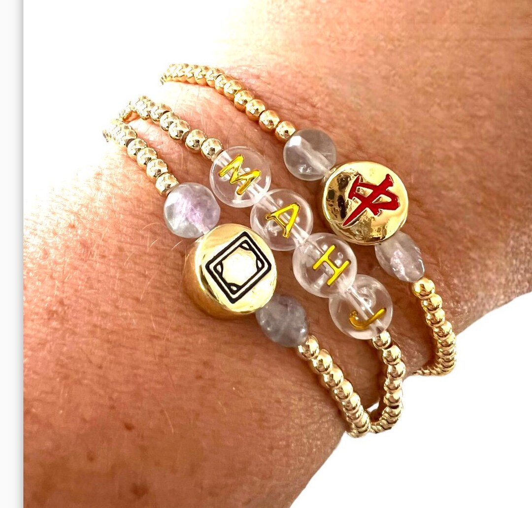 MAHJONG Bracelets SOAP CRAK Bam 14 K Gp Beads Great Quality Beads - Etsy