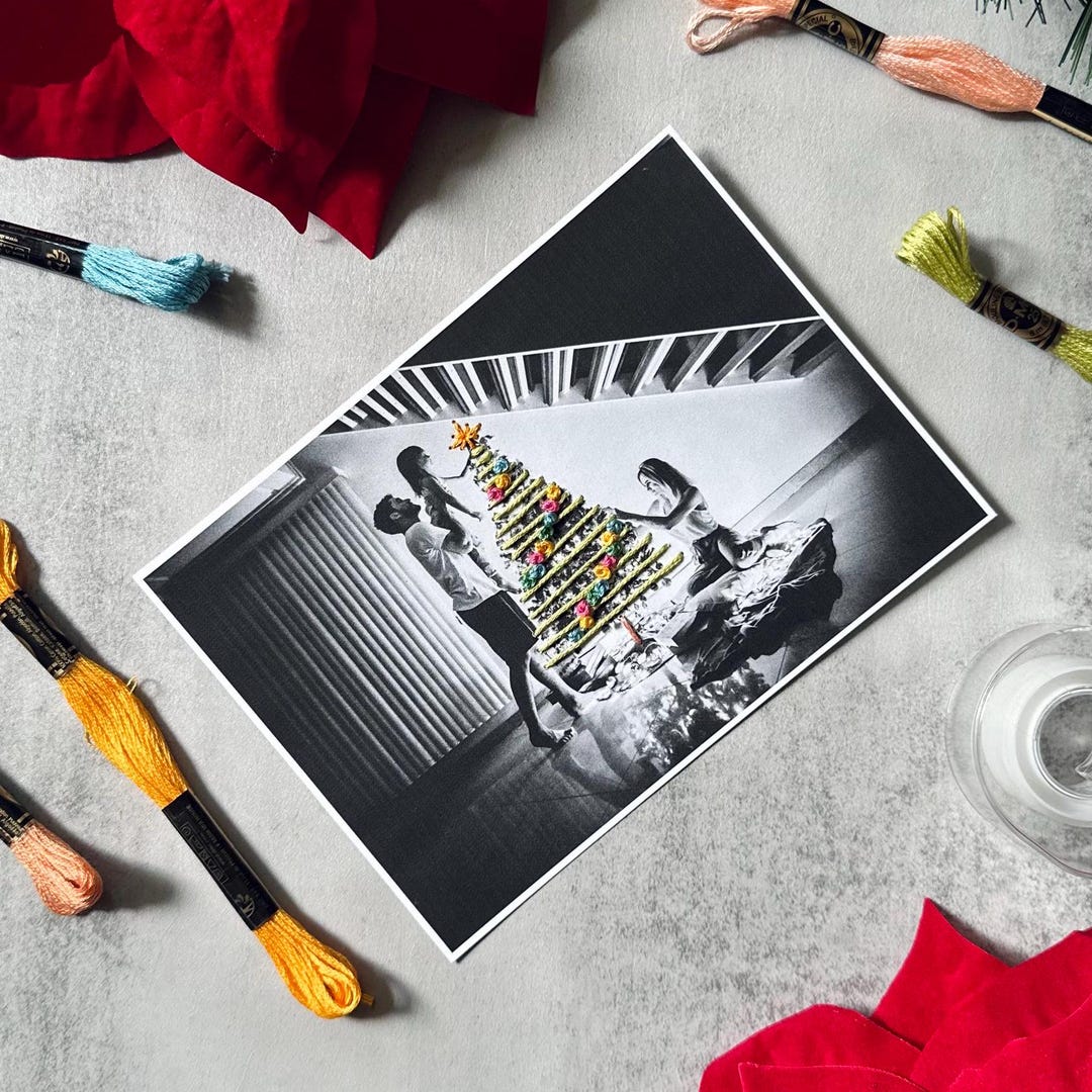 Day 7 of 12 Days of Stitchmas: Christmas Tree - Version A (embroidery ...