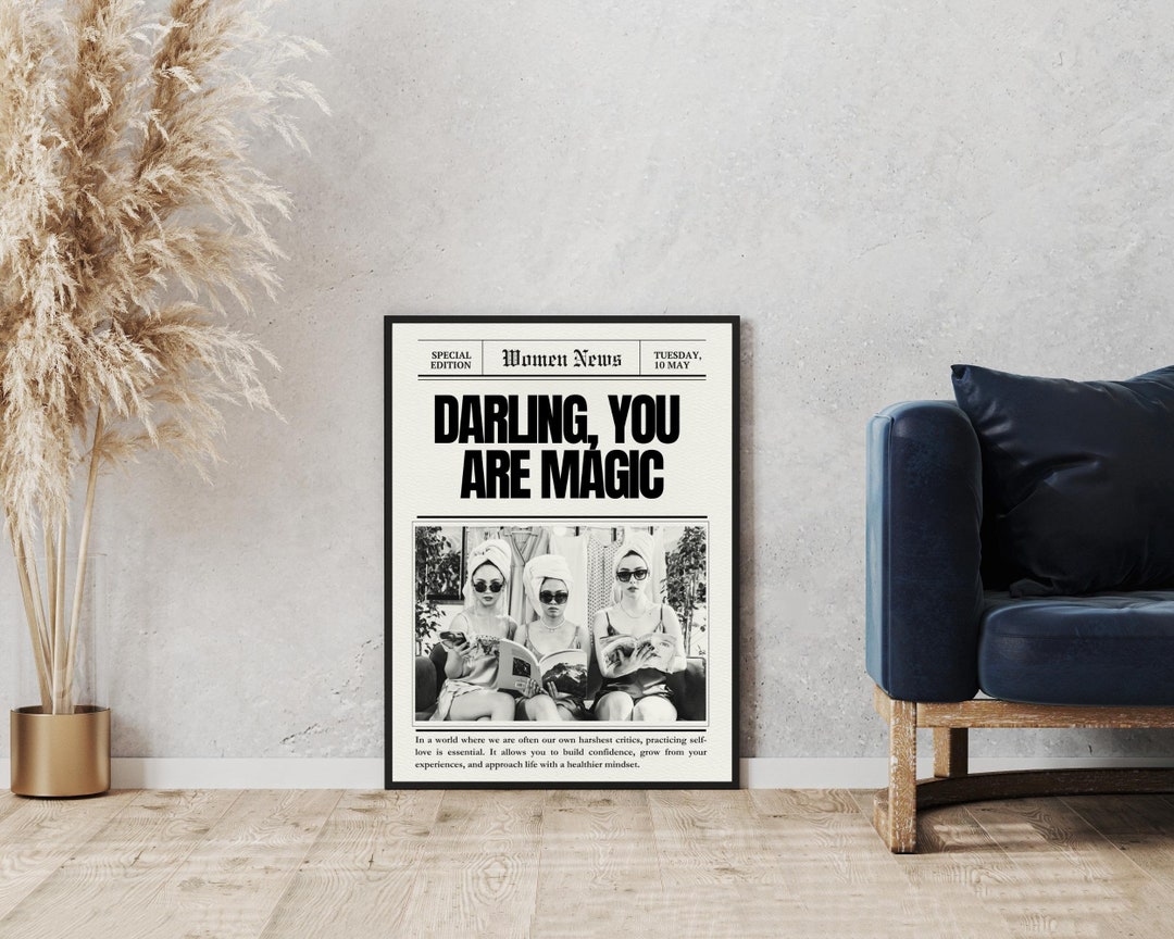 Printable Custom Gift Newspaper Print Personalized Gift for Her ...