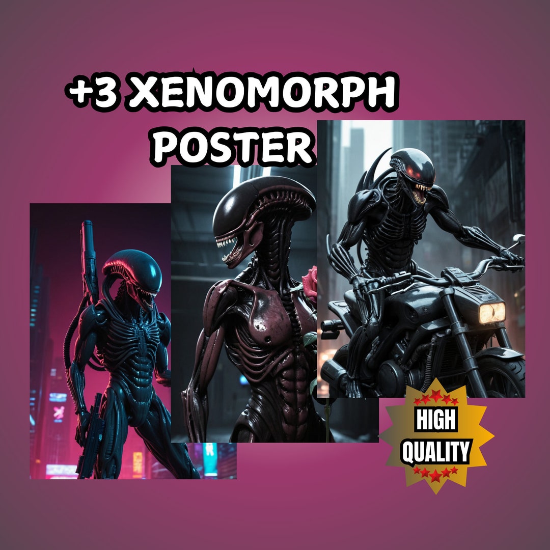 Xenomorph, Alien Poster, Wall Art, Alien Digital Prints, Xenomorph ...