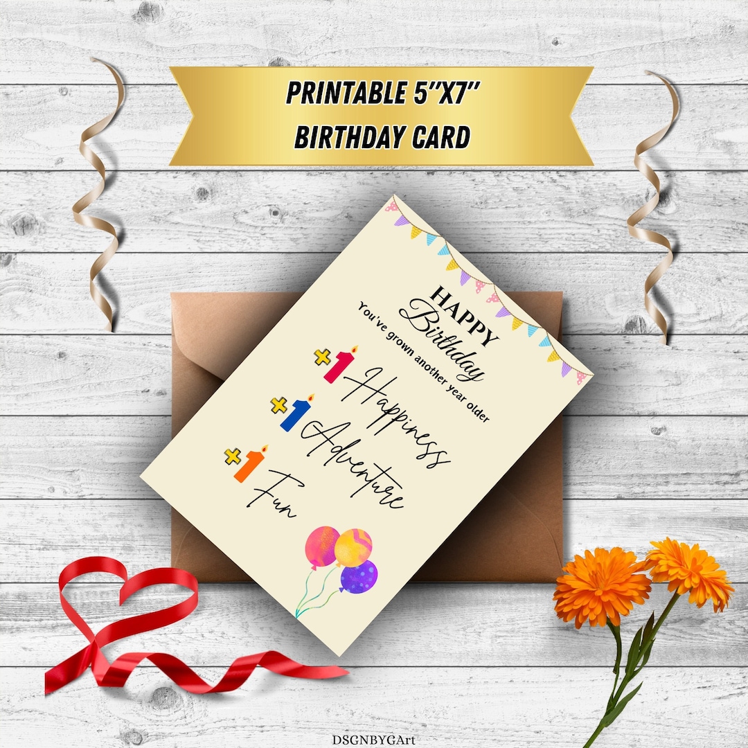 Printable Birthday Card, Birthday Card, Birthday Card Print at Home ...