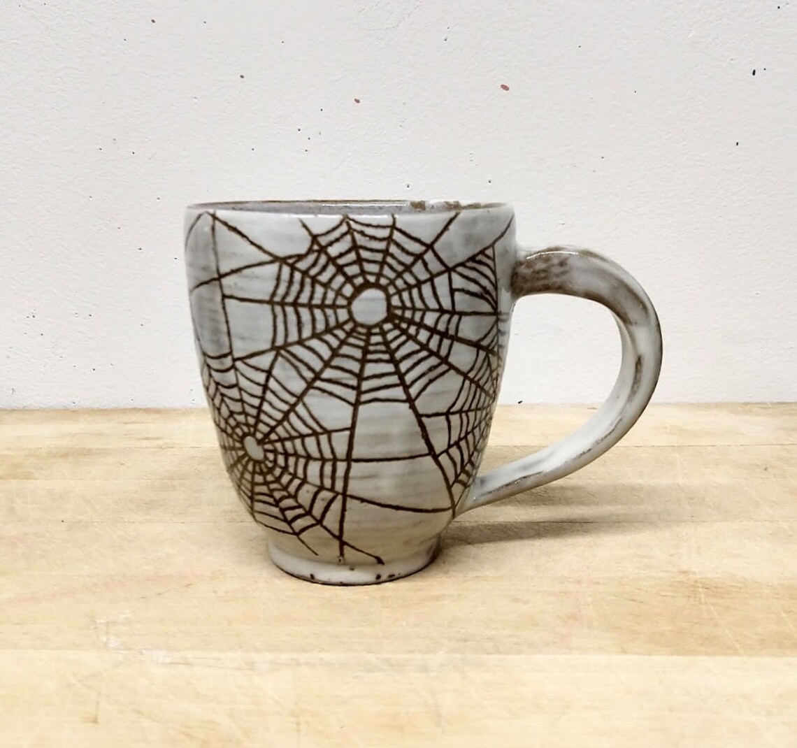 Spider Web Mug - Etsy