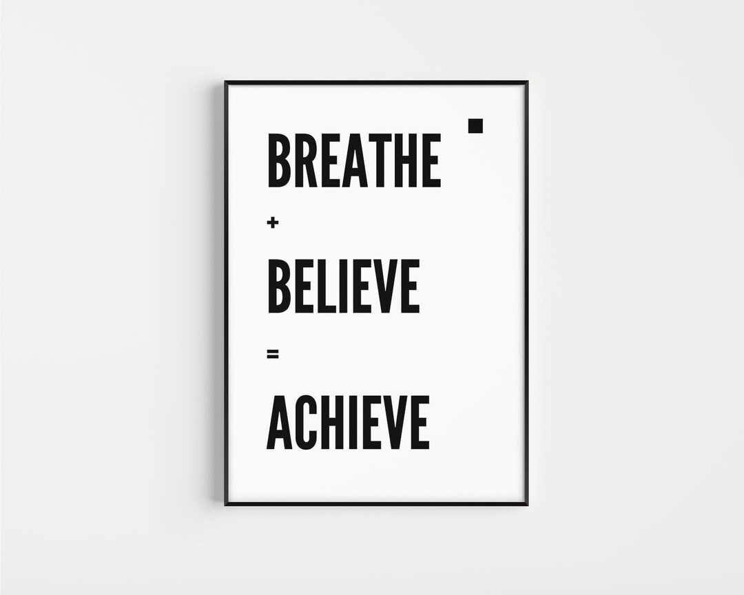 Wall Art, Motivational Poster, Printable Art, Affirmation, Inspiration ...