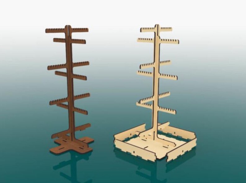 Keychain Display Stand Laser Cut Svg Files, Vector Files for Wood Laser ...