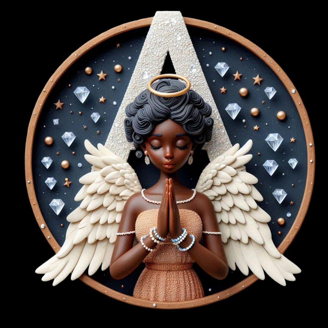 Black Angel Alphabet 26 PNG Image Bundle Stunning High Quality Graphics ...