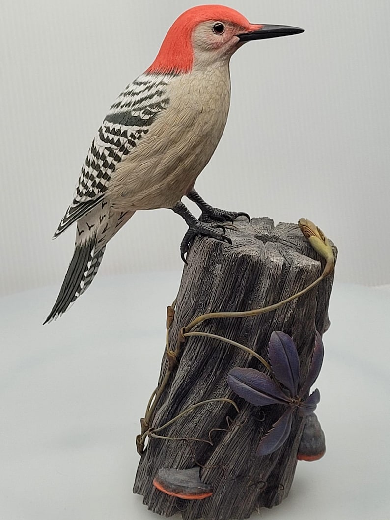Red Shafted Northern Flicker Hand Carved Wooden Bird - Etsy