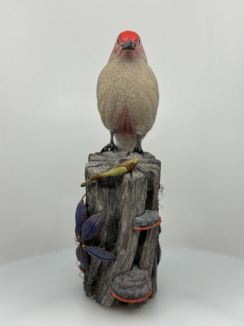 Red Shafted Northern Flicker Hand Carved Wooden Bird - Etsy
