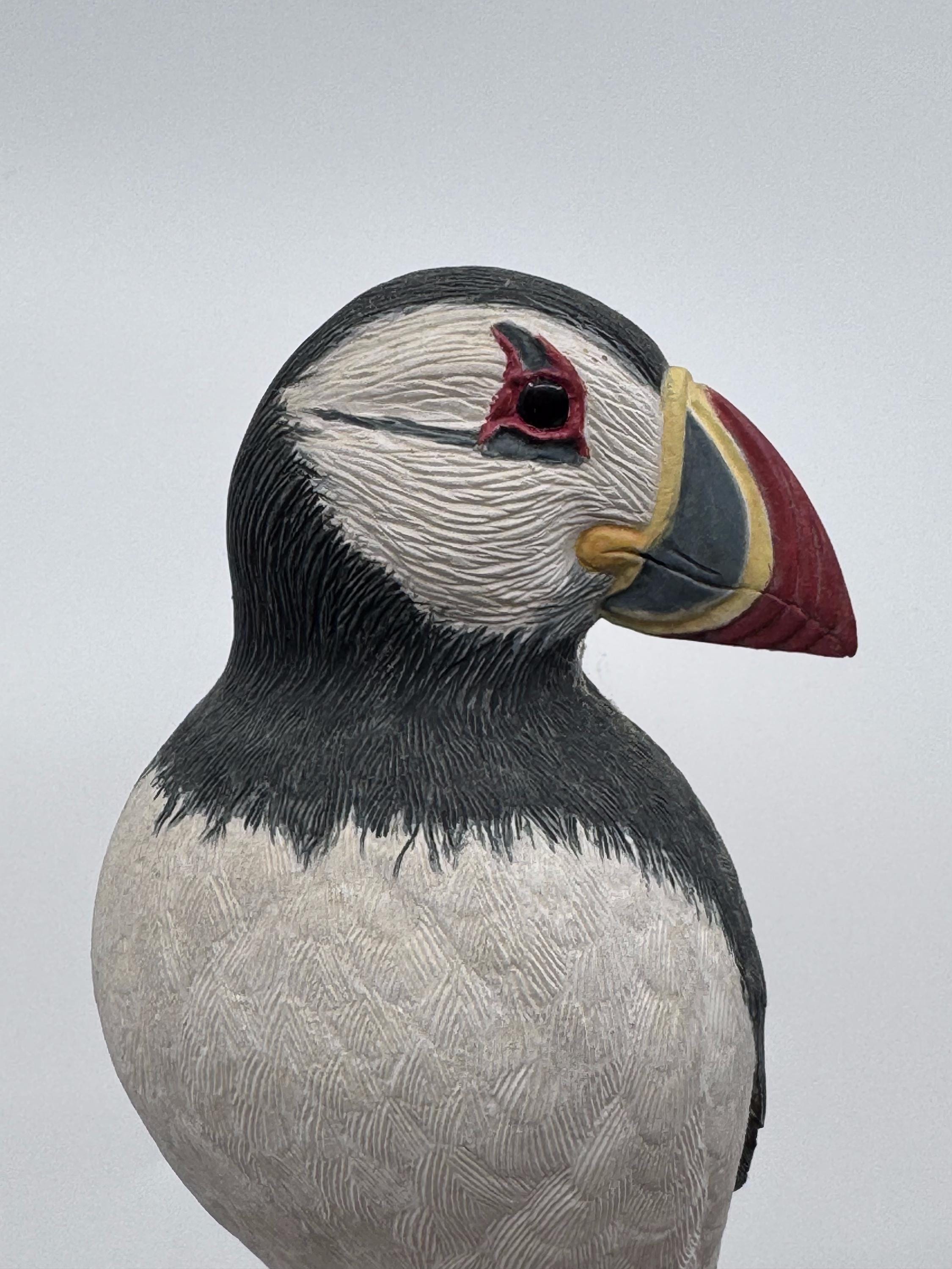Mini Puffins - Hand Carved Wooden Birds - Etsy