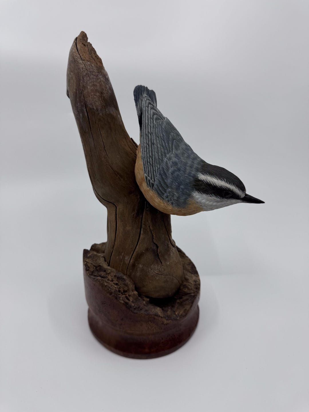 Red-breasted Nuthatch - Hand Carved Wooden Bird - Etsy