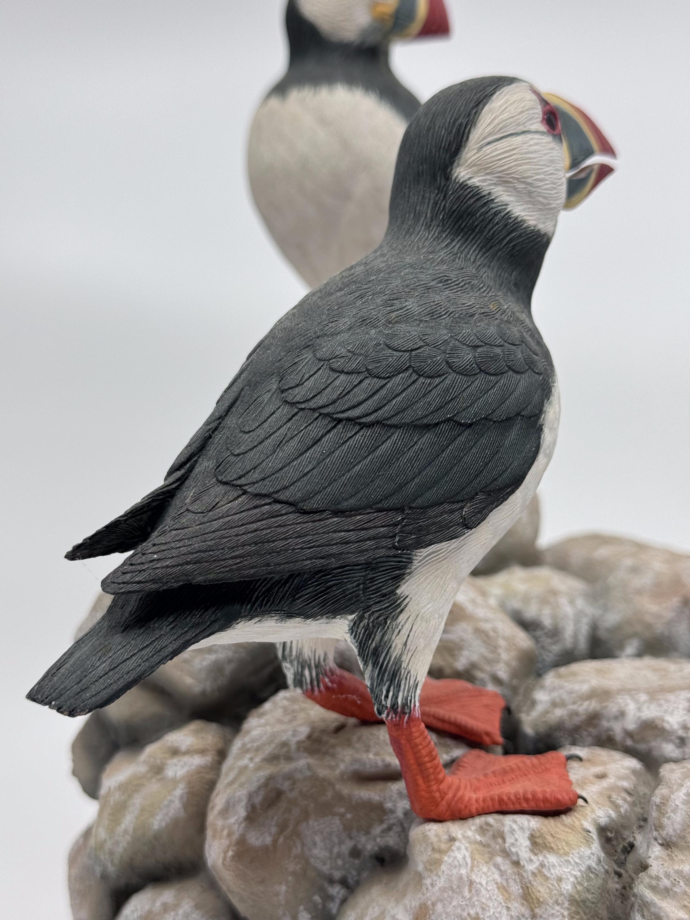 Mini Puffins - Hand Carved Wooden Birds - Etsy