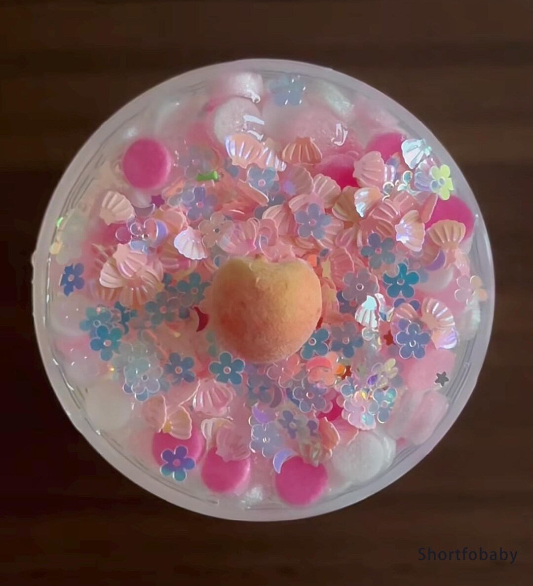 Peach Slime, Plush Slime, White Slime, Cute Slime, DIY Slime, Stress ...