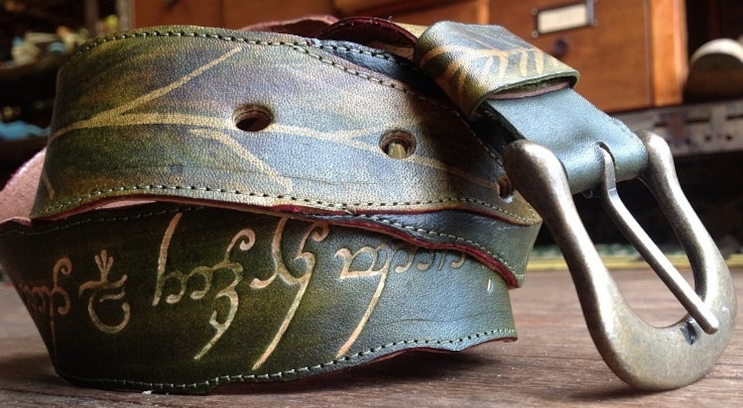 Elvish Leaf Belts, Woodland Belt, Leather Belt, Green Belt,leafy Belt ...