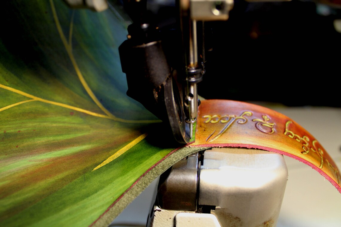 Leaf Art Utensil Wraps With Elvish Script Leaf Pencil Holder - Etsy