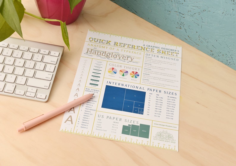 Printable Quick Reference Sheet for Designers | Graphic Designer One ...
