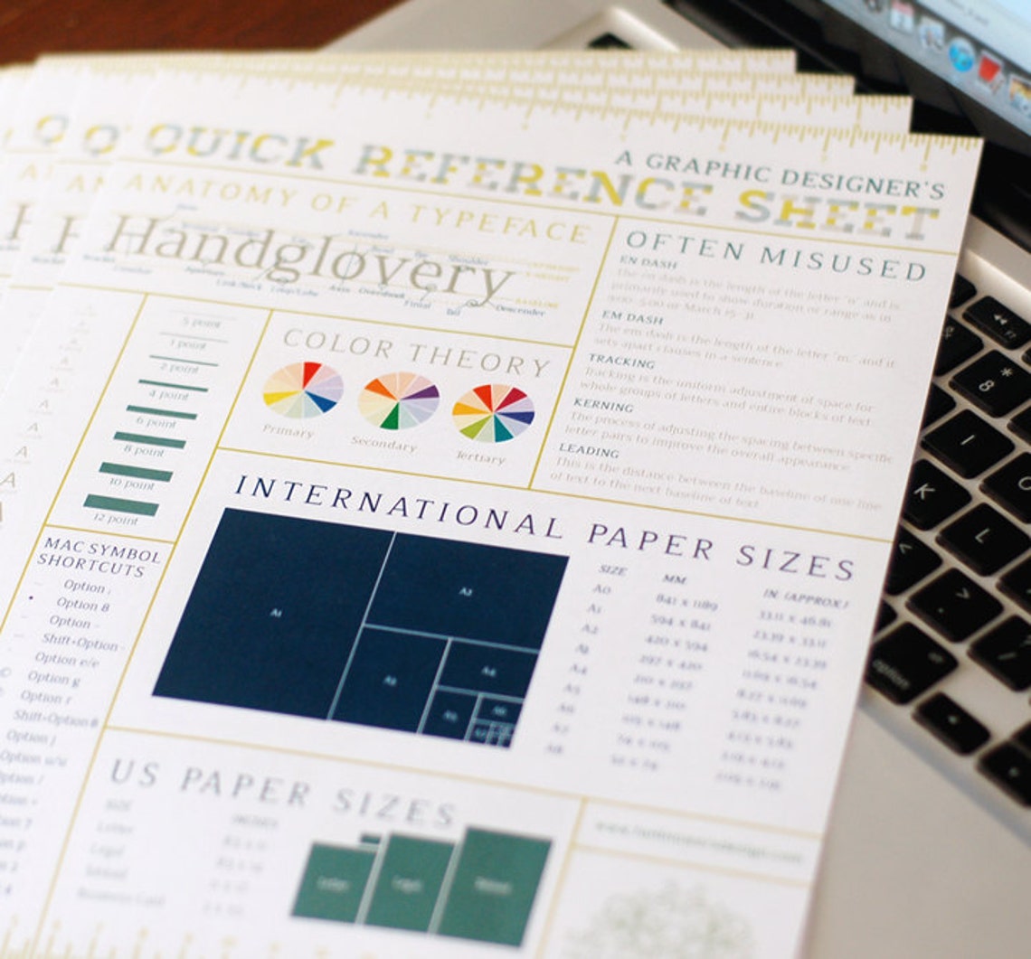 Printable Quick Reference Sheet for Designers | Graphic Designer One ...