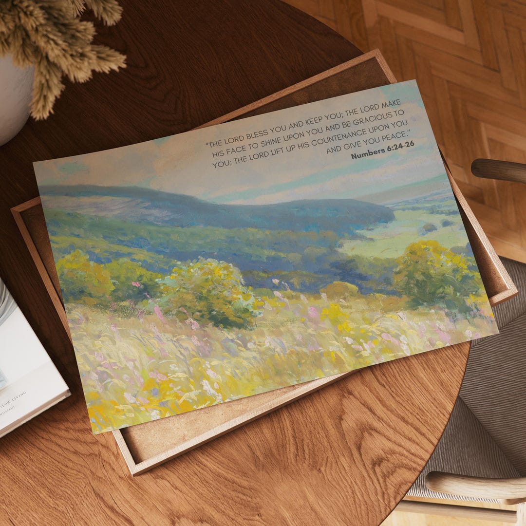 Aaronic Blessing Benediction Printable | Numbers 6:24-26 | the Lord ...