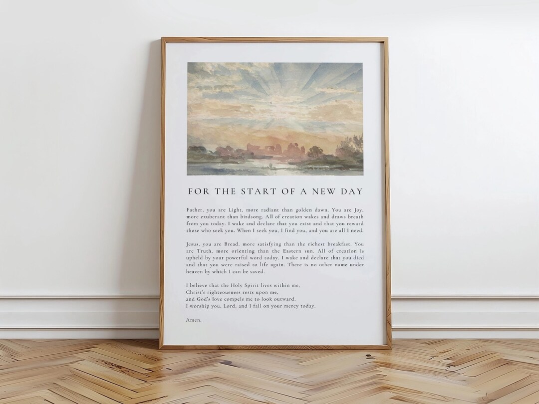Morning Prayer Print: Christian Liturgy Wall Art - Etsy