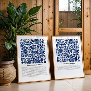 Apostles & Athanasian Creed Poster Bundle: Christian Home Decor ...