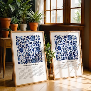 Apostles & Athanasian Creed Poster Bundle: Christian Home Decor ...