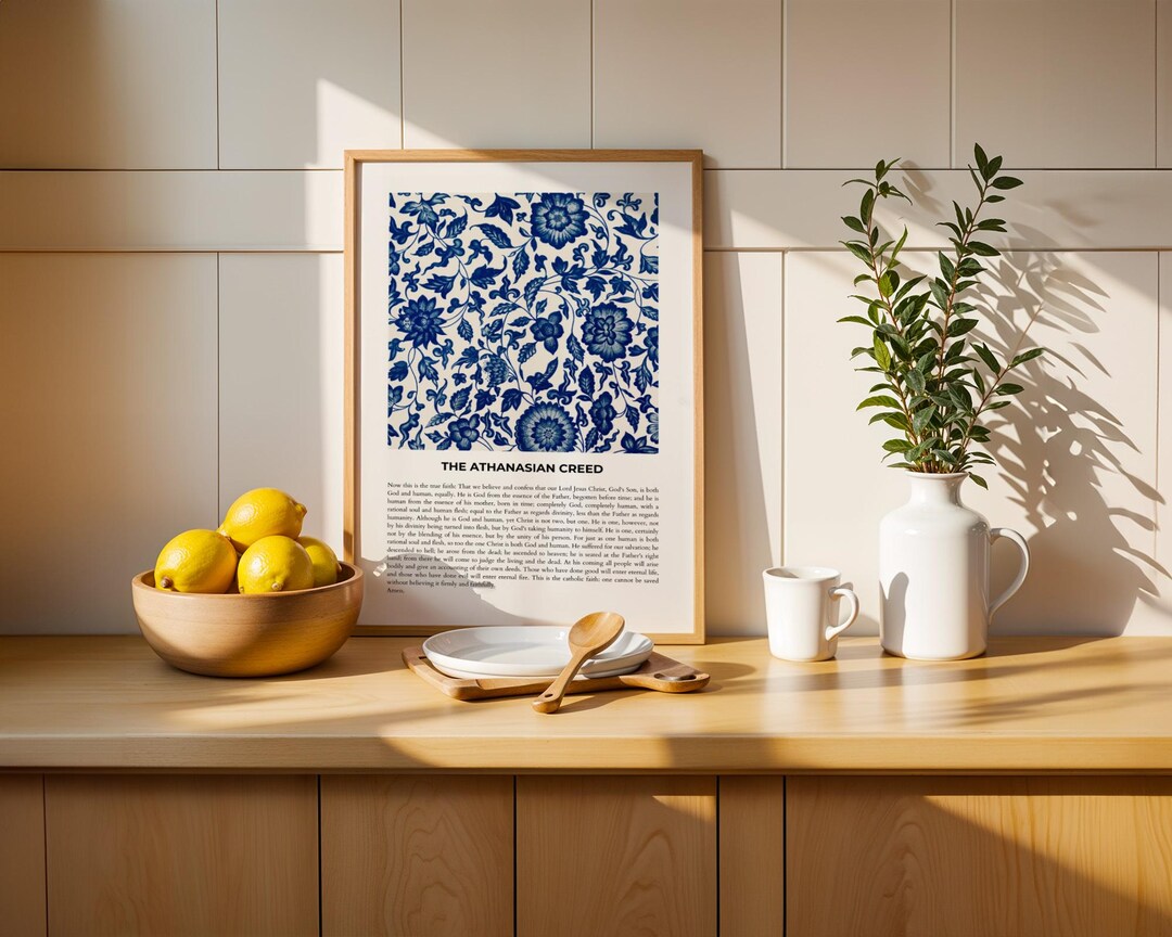 Athanasian Creed Printable Wall Art | Gift for New Believer | Christian ...