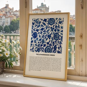 Athanasian Creed Printable Wall Art | Gift for New Believer | Christian ...