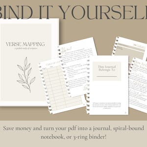 Verse Mapping Journal Printable | 75 Verse Mapping Templates | Print ...