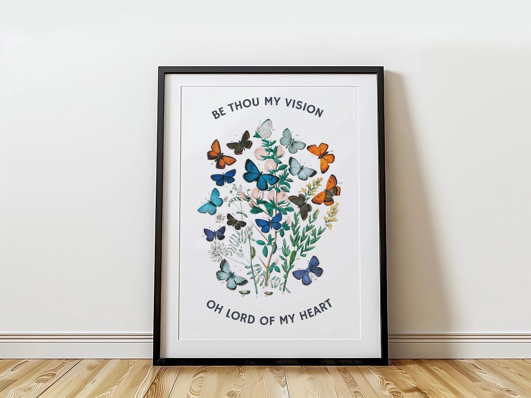 Be Thou My Vision Wall Art Print, Christian Home Decor, Digital ...