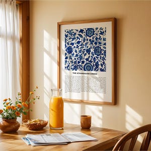 Athanasian Creed Printable Wall Art | Gift for New Believer | Christian ...