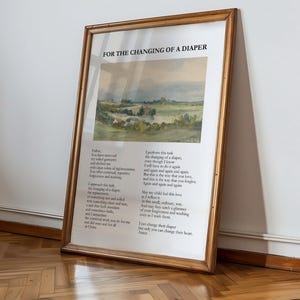 Liturgy for Changing of Diapers Wall Art Print | Changing Table Art ...