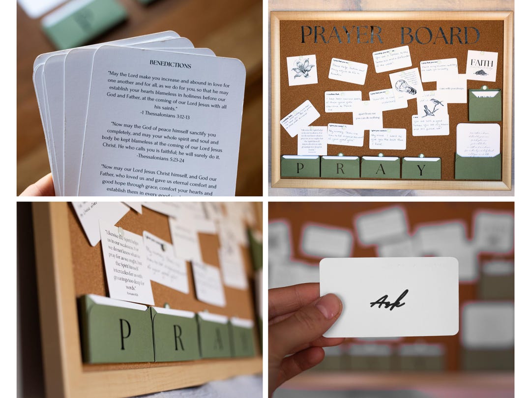Prayer Board Kit Envelopes and Prayer Request Cards Bundle Prayer Board ...