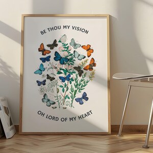 Be Thou My Vision Wall Art Print, Christian Home Decor, Digital ...