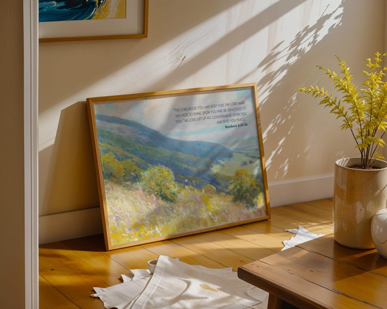 Aaronic Blessing Benediction Printable Numbers 6:24-26 the Lord Bless ...