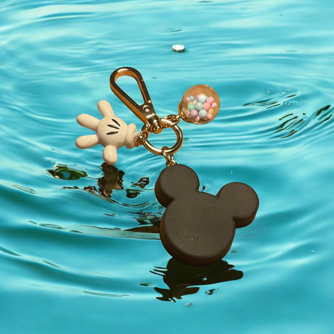A Silicone Mickey Mouse Head Keychain - Etsy