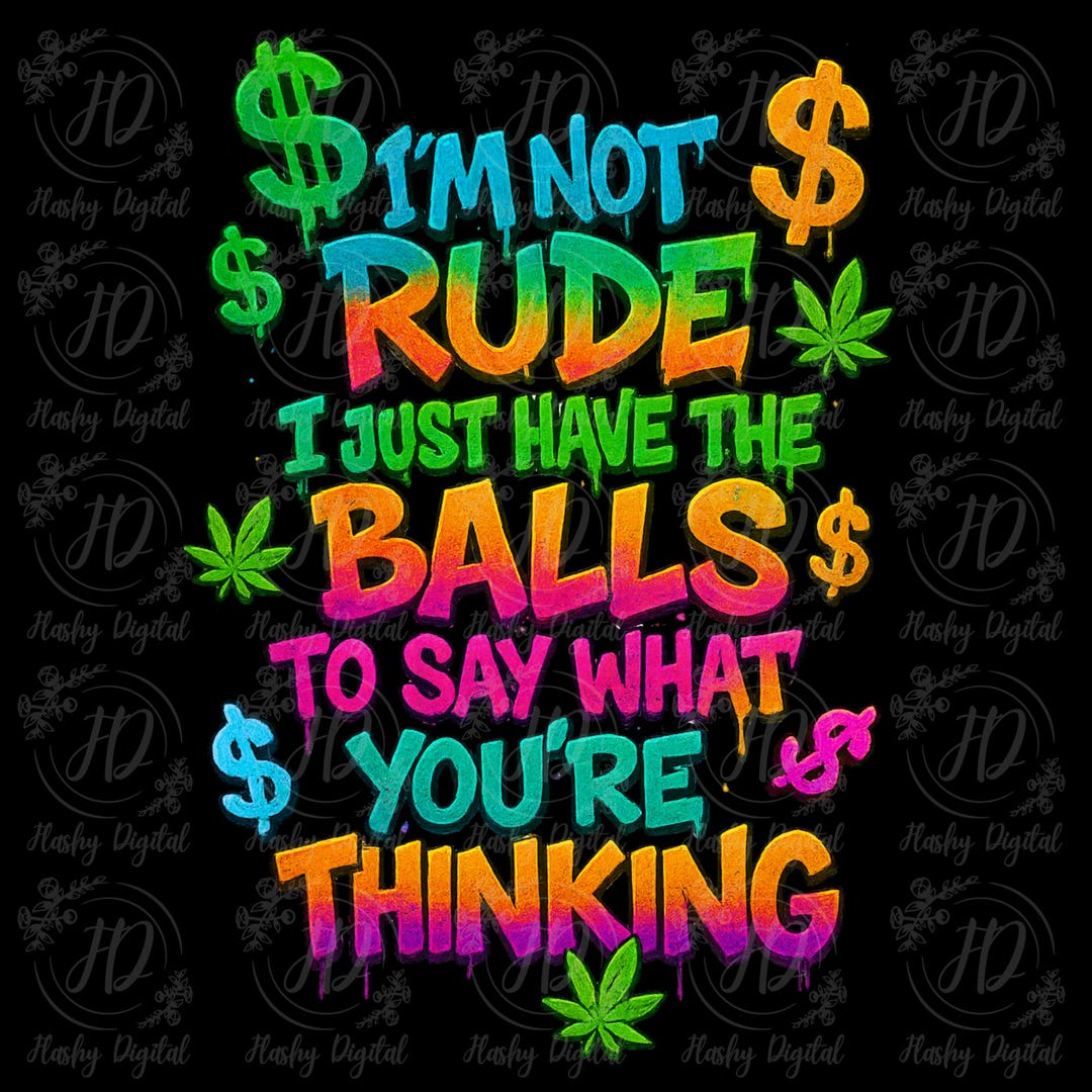 I'm Not Rude PNG Bundle Instant Digital Download - Etsy