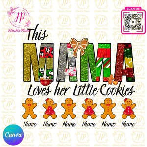 This Mama Loves Her Little Cookies CANVA Template Editable - Etsy