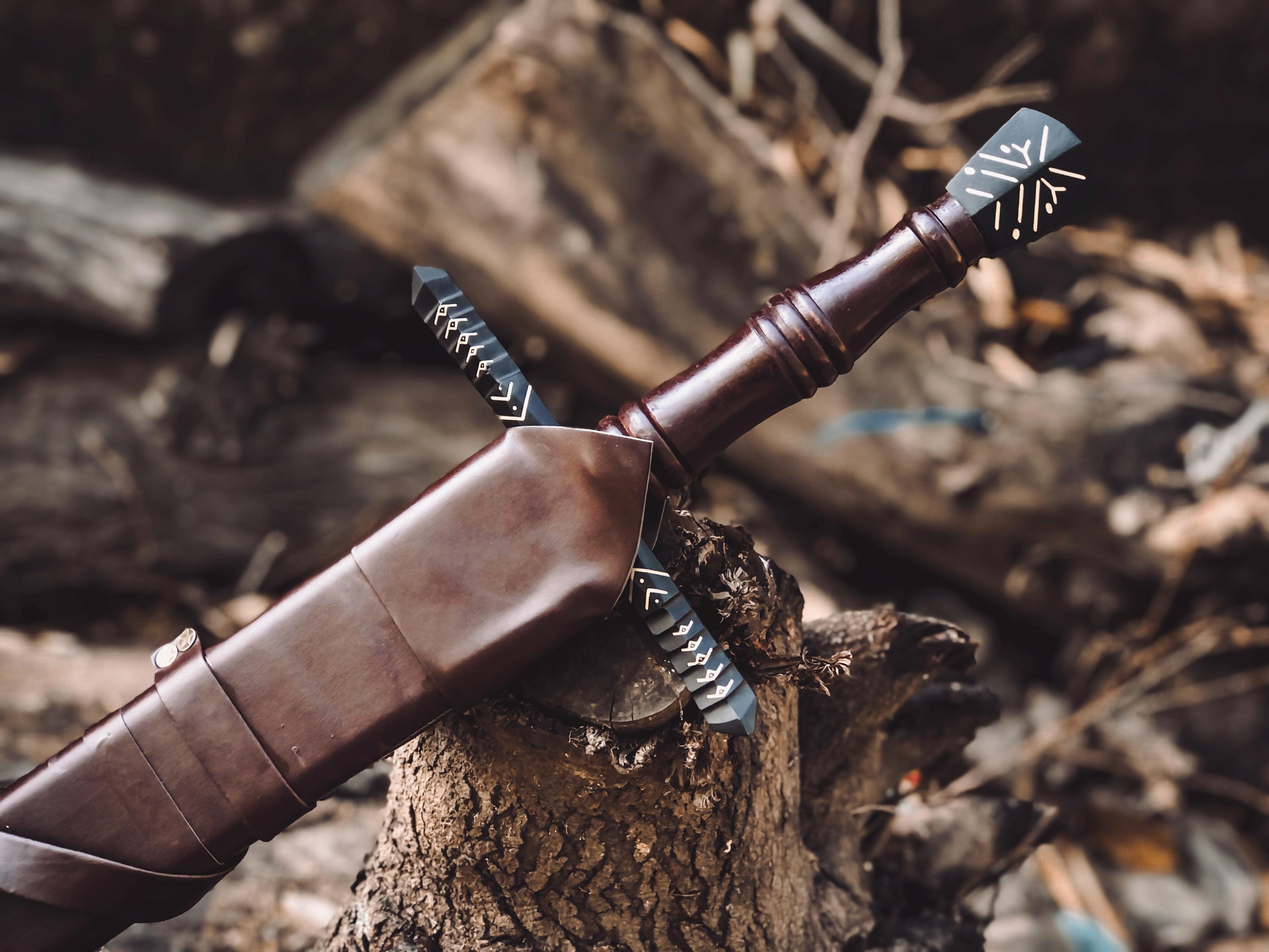 Custom Witcher Sword Sword of Geralt of Rivia Great Sword and Feline ...
