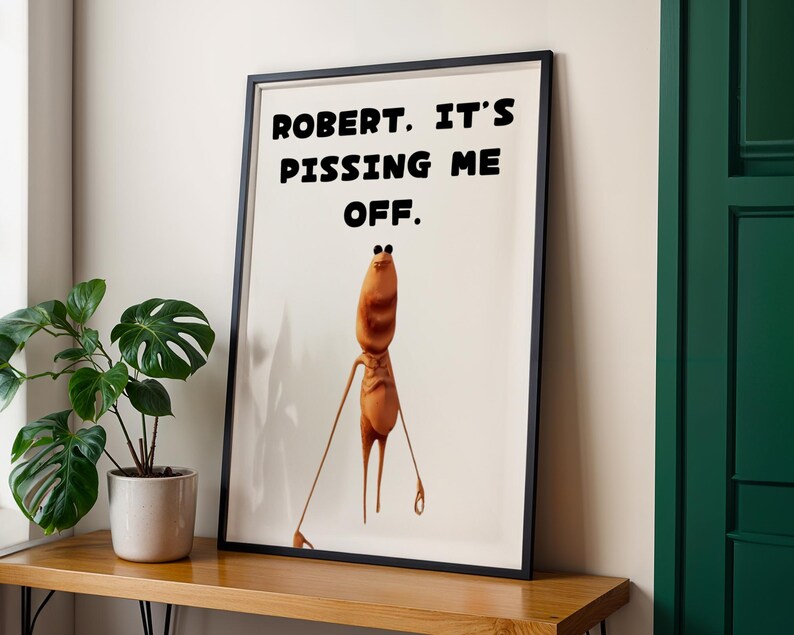 Marcus the Worm VR Chat Quote Print. Funny Viral Wall Art - Etsy