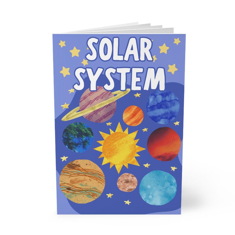 A5 Solar System Notebook. Astronomy, Planets and Stargazing Themed ...