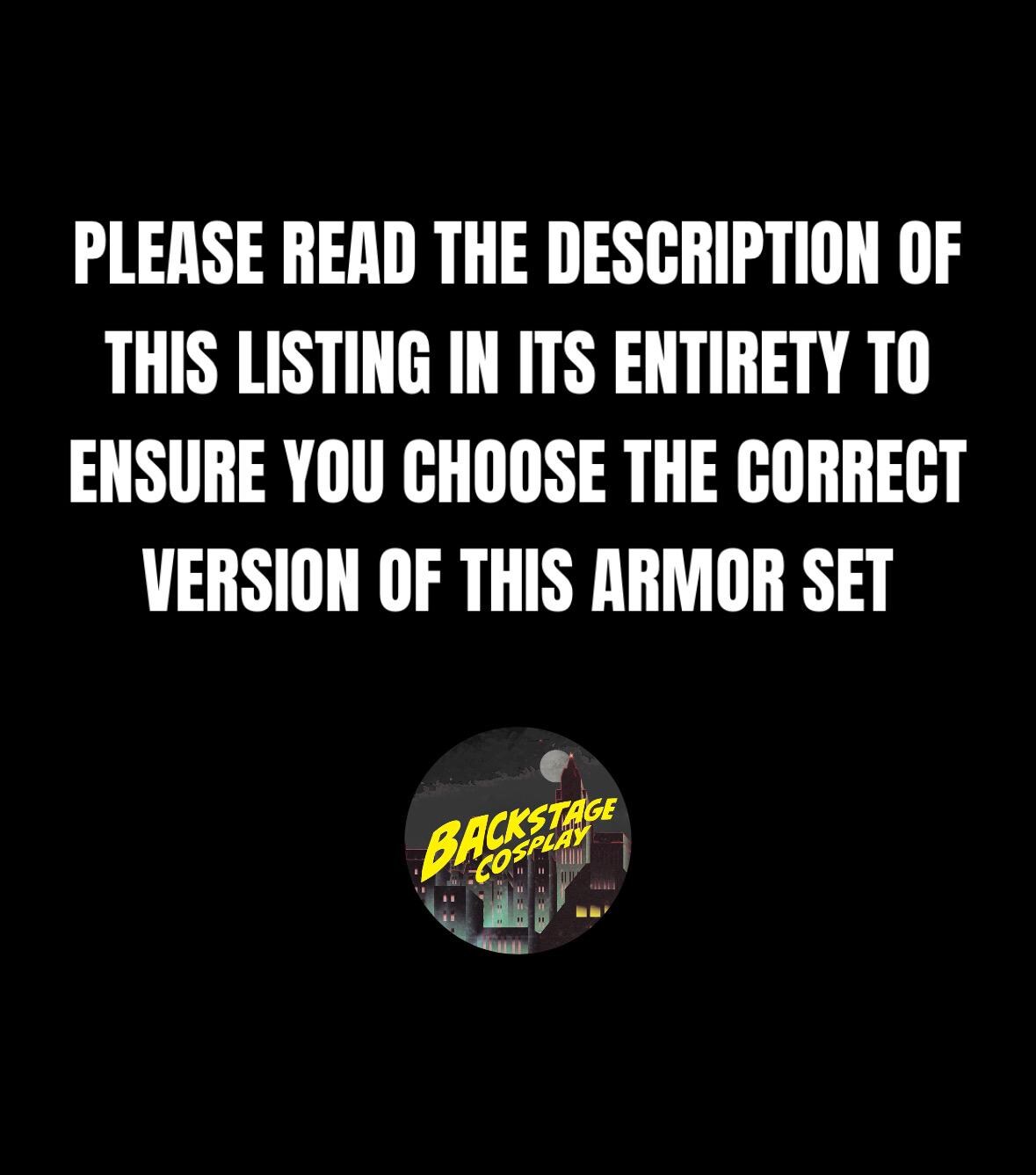 Vigilante Urethane Armor Set - Etsy