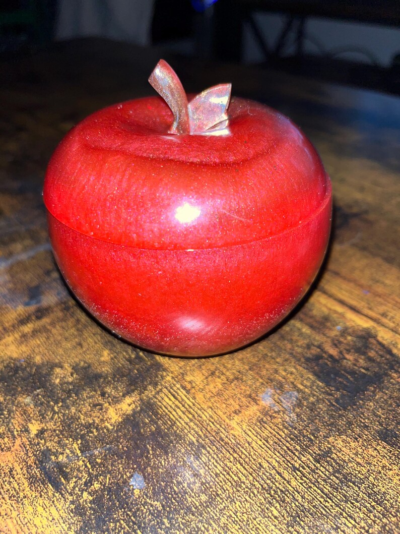 Resin Apple Jar With Removable Lid - Etsy