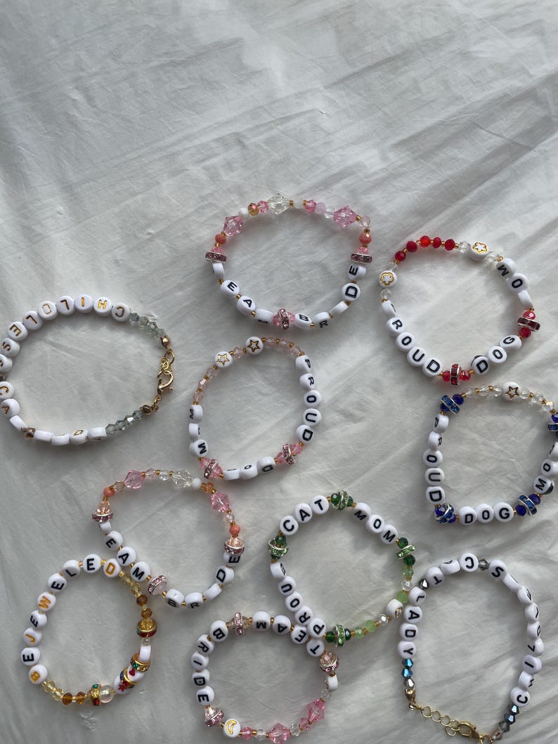 Custom Friendship Bracelets| Custom Beaded Bracelet | Personalized ...